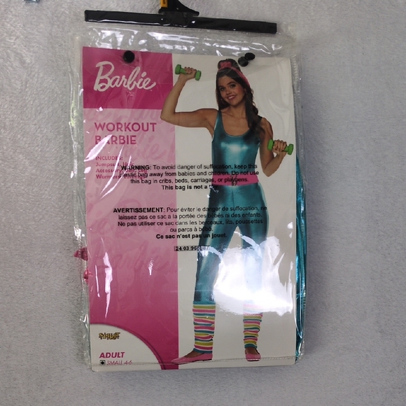 Barbie | Other | Barbie Workout 8s Retro Halloween Costume Adult Small ...